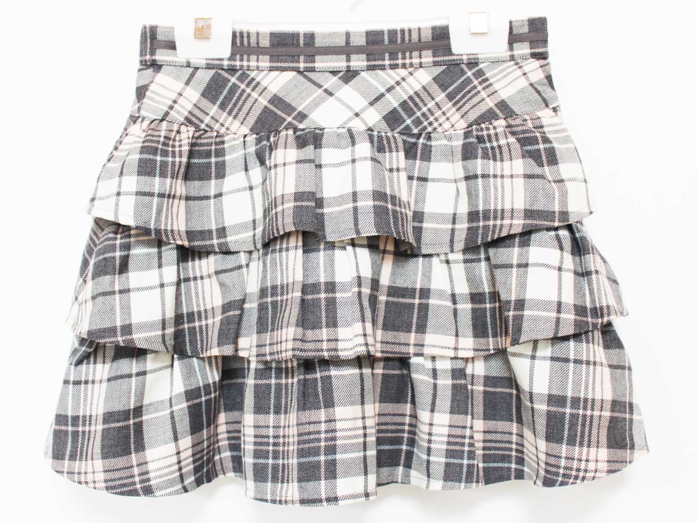 サイズ 115cm(M) 素材 ポリ70％、ウール30％、裏地：ポリ 色 グレー、白、ピンク、ブルー 汚れ、ダメージ等 前中央などに軽い毛羽立ちがありますが、目立つものではありません 使用感ランク B 性別 女の子 その他 左サイド、ファス...