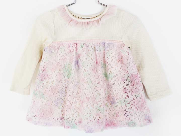 サイズ 90cm 素材 綿87％、ナイロン10％、ポリウレタン3％ 色 オフホワイト、ピンク、グリーン、紫 汚れ、ダメージ等 汚れ、色褪せはありません 使用感ランク A 性別 女の子 その他 背面首元、ゴムで伸び縮みします 本体：伸縮性のあ...