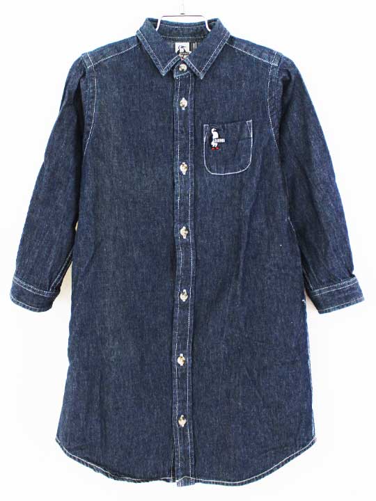 サイズ 110cm 素材 綿100％ 色 インディゴブルー 汚れ、ダメージ等 汚れ、色褪せはありません 使用感ランク A 性別 女の子 その他 着丈約64cm 前中央、ボタンで開閉します 両脇と左胸にポケットあり ＊使用感ランクは、Cを除き...
