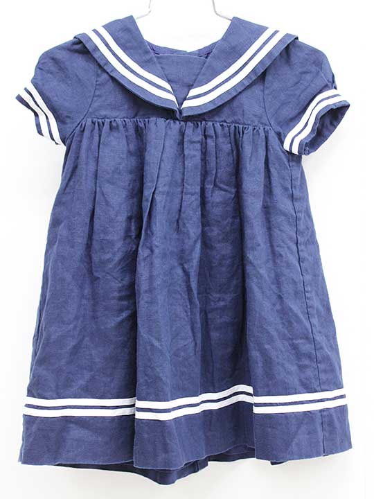 サイズ 80cm 素材 麻100%・裏地綿100％ 色 紺 汚れ、ダメージ等 汚れ、色褪せなし 欠品（ブルマ） 使用感ランク B 性別 女児 その他 着丈約48cm ＊使用感ランクは、Cを除き、あくまでも使用感のみ表すランクで、汚れ等は別欄...