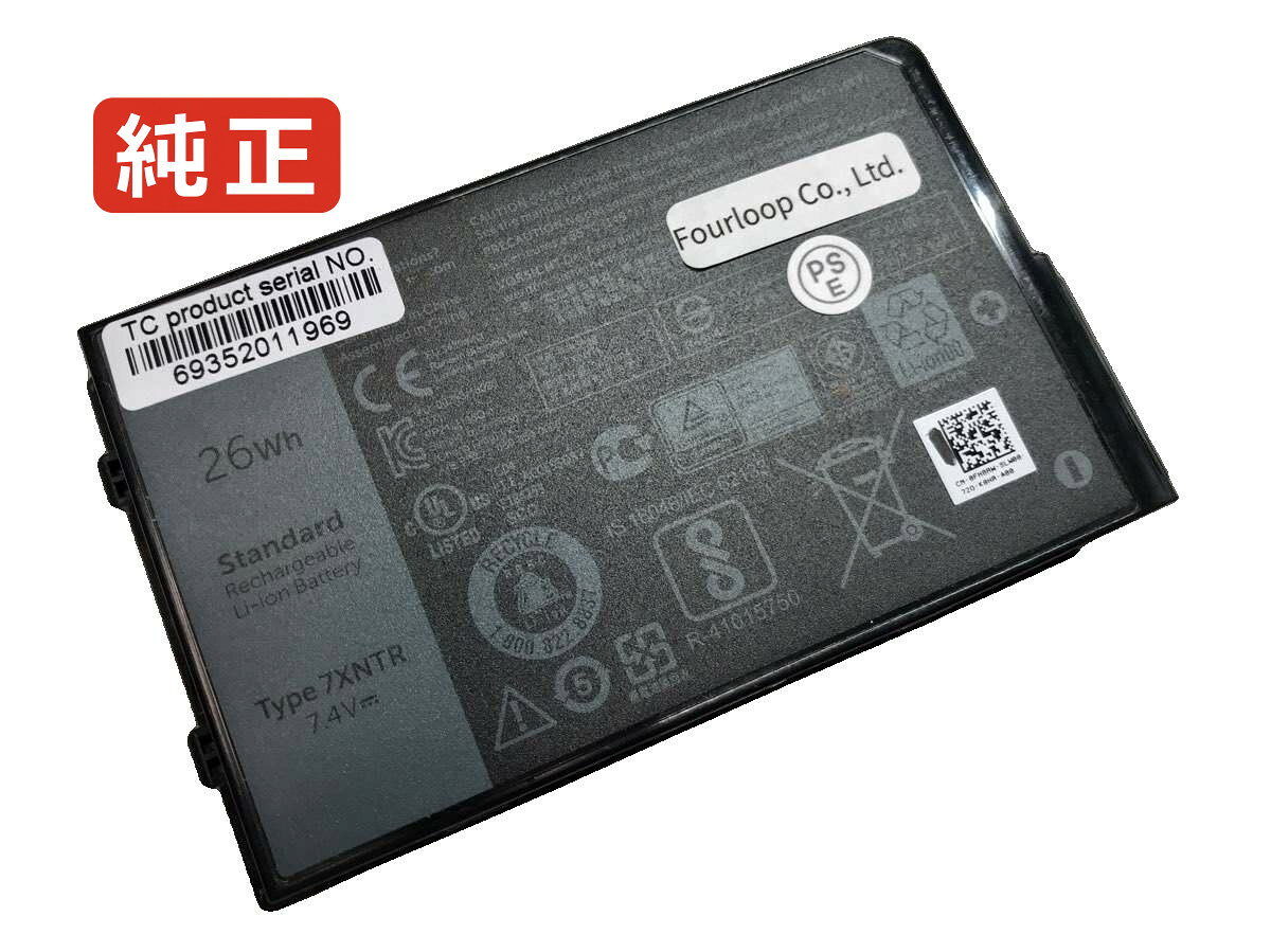 純正品｜安全・安心のノートPC用バッテリー ■ 商品仕様 商品名Latitude 7202 7.4V 26Wh dell ノート PC パソコン 純正 バッテリー 電池 電圧7.4V 容量3500mAh (26Wh) タイプリチウムイオン ...