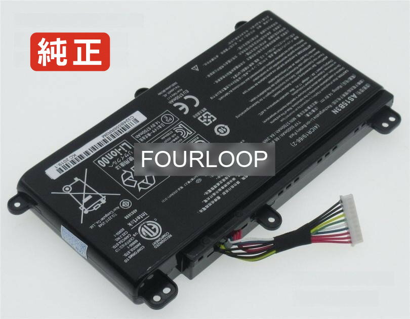Predator 15 g9-591-79ke 14.8V 84.3Wh acer ノート PC パソコン 純正 バッテリー 電池電圧 14.8V容量5700mAh (84.3Wh)タイプ リチウムポリマー対応機種 Acer predato...
