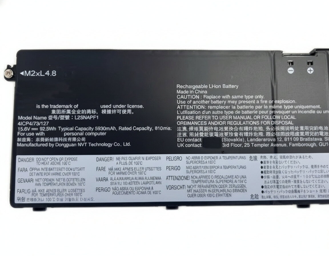 純正品｜安全・安心のノートPC用バッテリー ■ 商品仕様 商品名L25b4pf1 15.6V 92.5Wh lenovo ノート PC パソコン 純正 バッテリー 電池 電圧15.6V 容量5930mAh (92.5Wh) タイプリチウムポ...