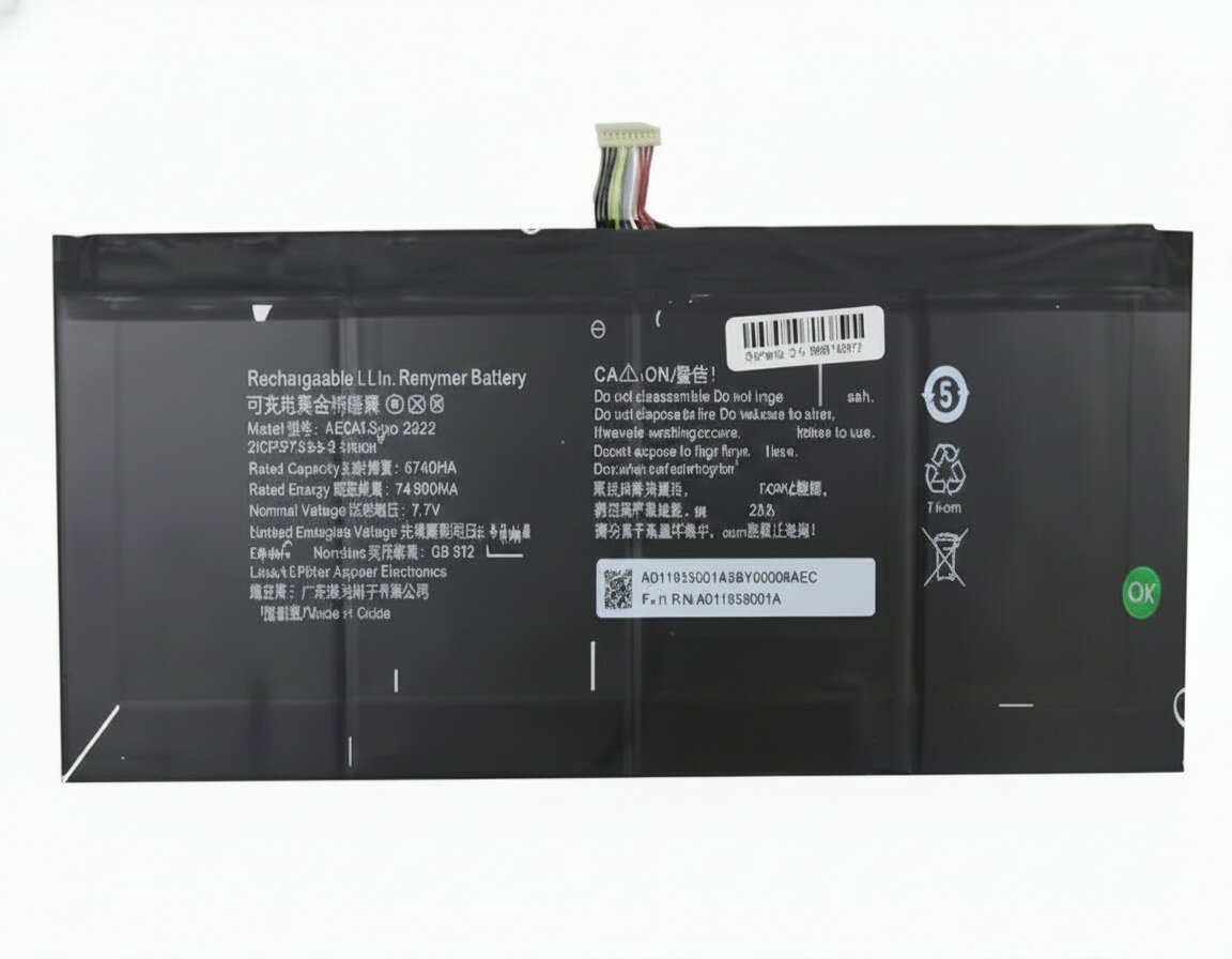 純正品｜安全・安心のノートPC用バッテリー ■ 商品仕様 商品名Aec417395-2s2p 7.7V 74.998Wh rtdpart ノート PC パソコン 純正 バッテリー 電池 電圧7.7V 容量9740mAh (74.998Wh)...