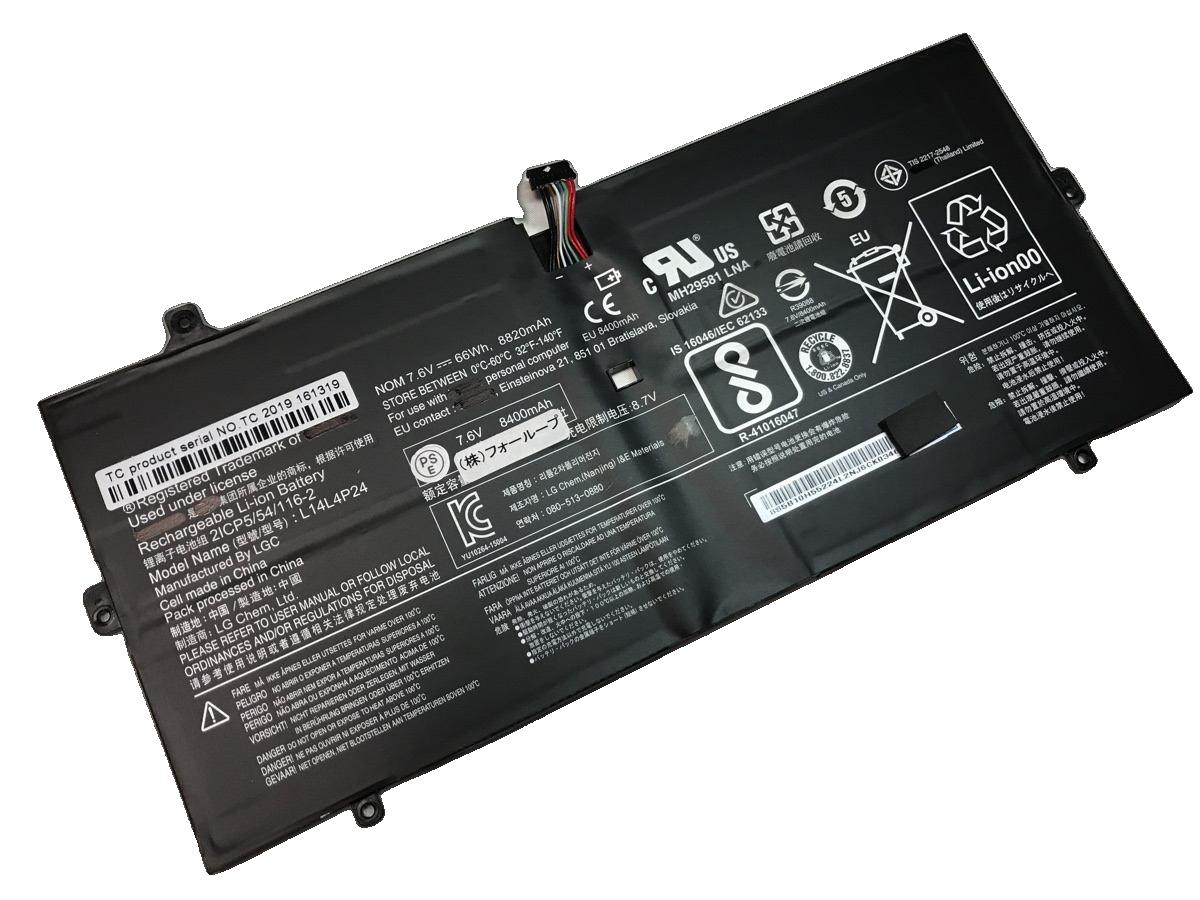 純正品｜安全・安心のノートPC用バッテリー ■ 商品仕様 商品名Yoga 900-13isk2-type 80ue 7.6V 66Wh lenovo ノート PC パソコン 純正 バッテリー 電池 電圧7.6V 容量8800mAh (66W...