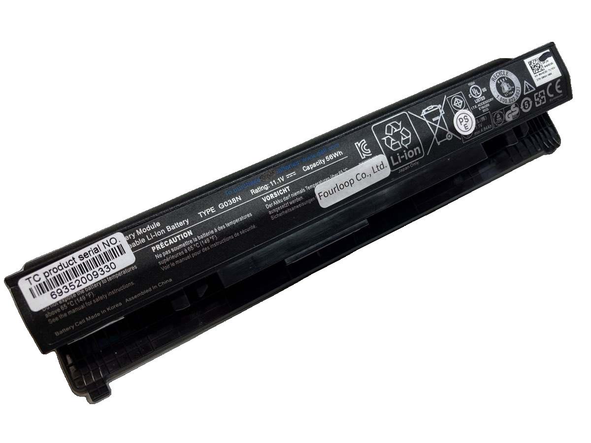 純正品｜安全・安心のノートPC用バッテリー ■ 商品仕様 商品名G038n 11.1V 56Wh dell ノート PC パソコン 純正 バッテリー 電池 電圧11.1V 容量5045mAh (56Wh) タイプリチウムイオン 対応機種De...