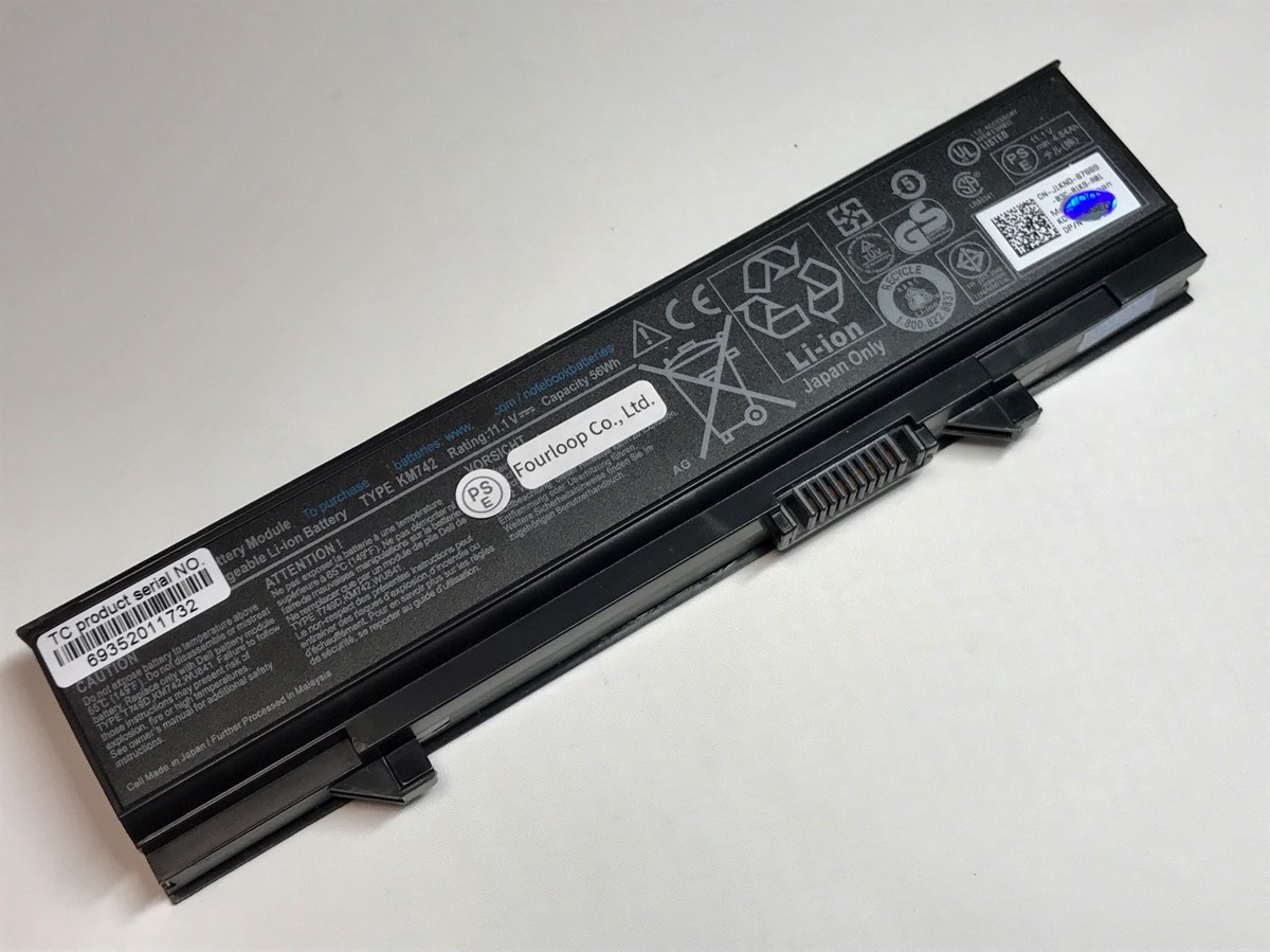 純正品｜安全・安心のノートPC用バッテリー ■ 商品仕様 商品名Rm677 11.1V 56Wh dell ノート PC パソコン 純正 バッテリー 電池 電圧 11.1V 容量 5045mAh (56Wh) タイプ リチウムイオン 対応機...