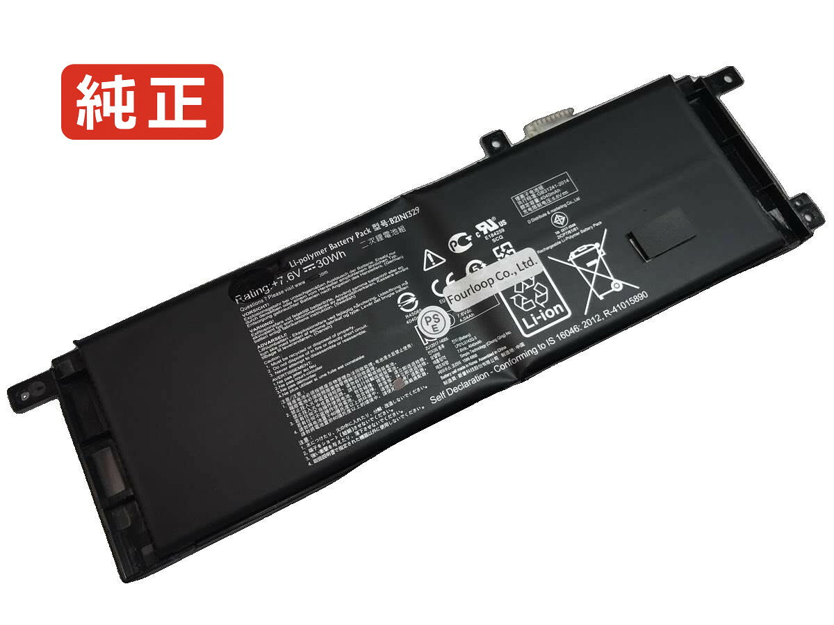 純正品｜安全・安心のノートPC用バッテリー ■ 商品仕様 商品名X453 7.6V 30Wh asus ノート PC パソコン 純正 バッテリー 電池 電圧 7.6V 容量 4040mAh (30Wh) タイプ リチウムポリマー 対応機種 ...