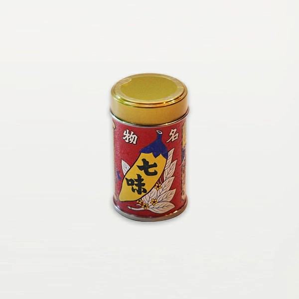 内容量 14g 原材料名 唐辛子（中国、日本）、陳皮、胡麻、麻種、紫蘇、山椒、生姜、（一部にごまを含む） 賞味期限 約6カ月 保存方法 高温多湿をさけ常温保存。開封後はお早めにお召し上がりください。 製造者 有限会社　八幡屋磯五郎長野市柳町...