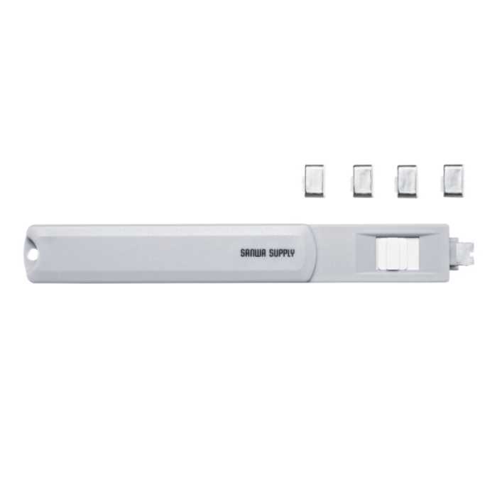 特長 ●Type-Cのポートに取付け器具を挿入、ポートロックをポート内部に残し、ポートを使用不可にします。 ●完全ロックはかかっていません。いたずら防止を目的とした製品です。 ●ポートロックは4個付属しています。（1個は本体に取り付け済みで...