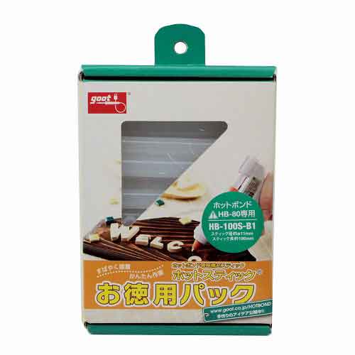 【用途】紙・木・革・プラスチック・金属等の接着。【機能・特徴】業務用ホットボンドHB-80用補充ホットスティックです。凹凸した面も簡単に接着が可能です。RoHS対応品です。【仕様】●カラー：透明タイプ。●スティックサイズ：径11×100mm...