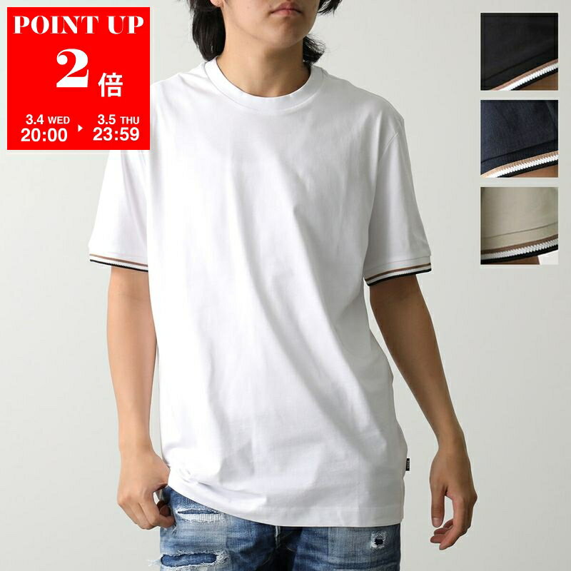 商品説明 ・コレクションライン：BLACK ・コットンジャージー生地を使用した半袖Tシャツ ・袖口にアイコニックなストライプのディティール ・クルーネック ・レギュラーフィット アイテム メンズアイテム≫トップス≫Tシャツ・カットソー≫半袖...