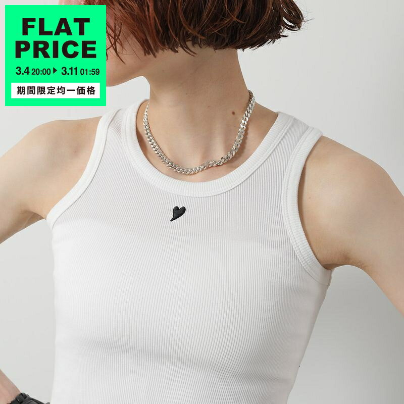 商品説明 ・コットン素材のタンクトップ ・伸縮性に優れたリブ編み仕様 ・フロントにミニハートのロゴ刺繍 ・アメリカンスリーブ ・体にフィットするシルエット ・やや透け感あり アイテム レディースアイテム≫トップス≫キャミソール・タンクトップ...