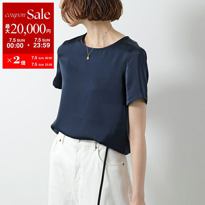 商品説明 ・上品な光沢感が目を引くややストレッチ性のあるサテンジャージー半袖Tシャツ ・フロント部分と袖はウォッシュドテクニカルサテンを使用 ・ソフトモダールとレーヨン生地を使用した伸縮性のあるバックスタイル ・ボクシーなストレートライン ...