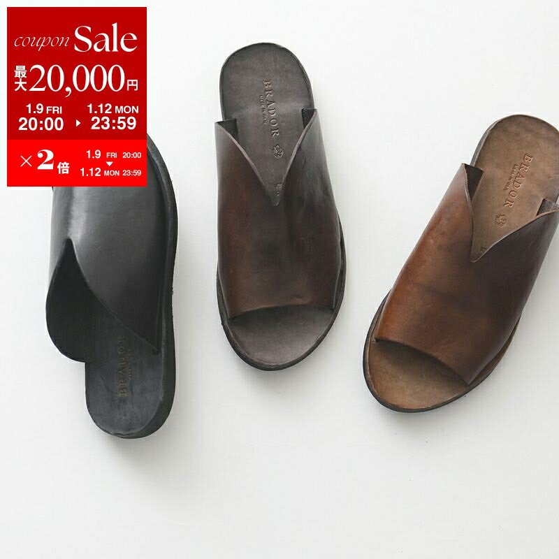 商品説明 アーティスティックなレザーを使用したクラス感のあるフラットサンダル。アッパーには光沢感のあるレザーを使用し、インソールにはストーンウォッシュを施したレザーを使用。ハンドメイドならではの深い味わいと高級感のあるデザイン。 アイテム ...