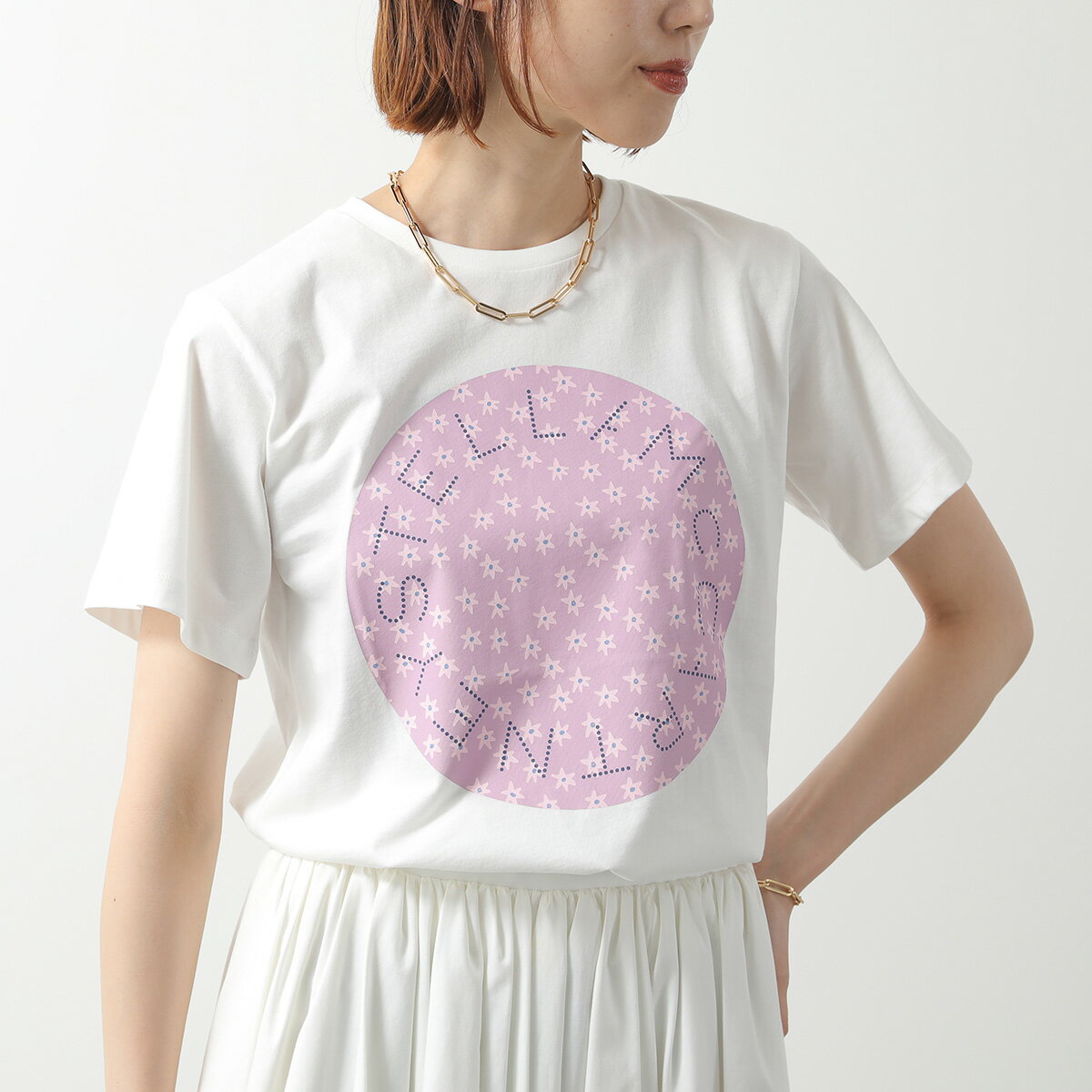 商品説明 ・オーガニックコットン製クルーネック半袖Tシャツ ・フロントにフラワーとステラロゴプリント ・リブ編みトリム アイテム レディースアイテム≫トップス≫Tシャツ・カットソー≫半袖 ブランド STELLA McCARTNEY(ステラマ...