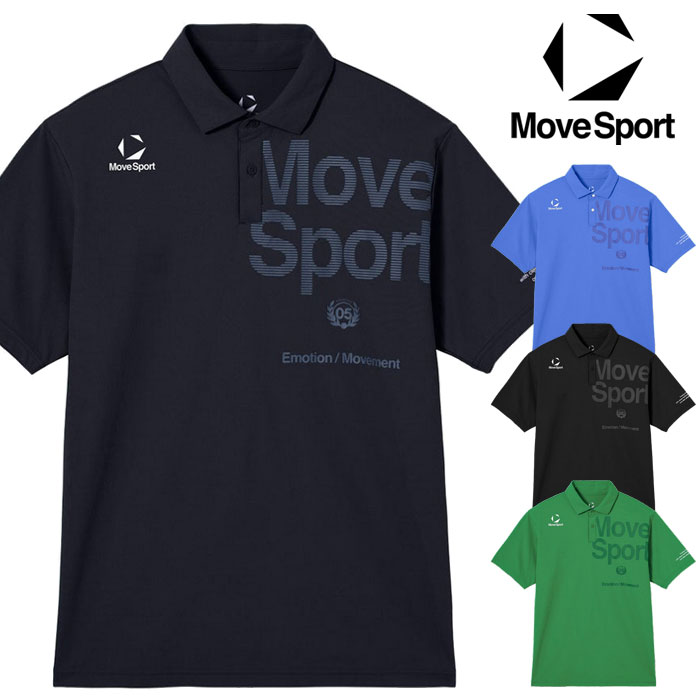 MoveSport サンスクリーンミニ鹿の子 メンズ 左胸の大きなグラフィックが特徴的なミニ鹿の子ポロシャツ。 太陽光の中の近赤外線を遮断し、衣服内の温度上昇を抑える遮熱クーリング機能を搭載。 カラー BK00：ブラック BL00：ブルー ...