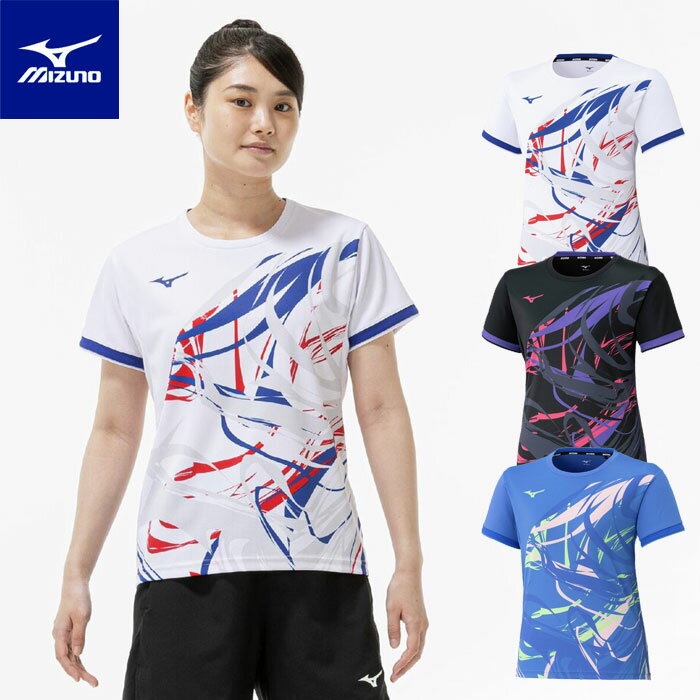 ミズノ ゲームシャツ レディース カラー 01：ホワイト 09：ブラック 28：ウルトラマリン ポリエステル100％ 中国製 ・吸汗速乾 汗を素早く吸収、拡散 ・運動時の動きやすさを追求したウエア設計 ・JSTA 日本ソフトテニス連盟公認 ...