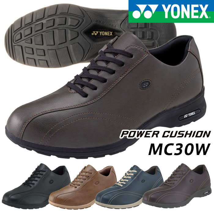 ヨネックス パワークッション MC30W. SHWMC30W ゆったり履けて見た目すっきり4.5E幅広モデル ・パワークッション ヨネックスが独自に開発した軽量衝撃吸収材。 着地時に受ける衝撃を和らげ、ひざへの負担をグッと和らげる。 ・イー...