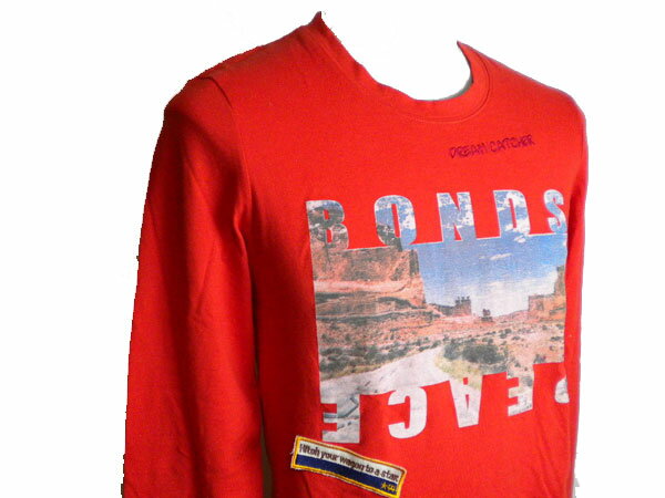 商品の詳細 商品名 新品　♪　ボンズ ＆ ピース　BONDS ＆ PEACE　長袖Tシャツ 　赤色　朱色 英字　ロンT　サイズM 商品説明 ブランド：ボンズ ＆ ピース(BONDS AND PEACE) 新品（ユーズド加工） 表記サイズ M...