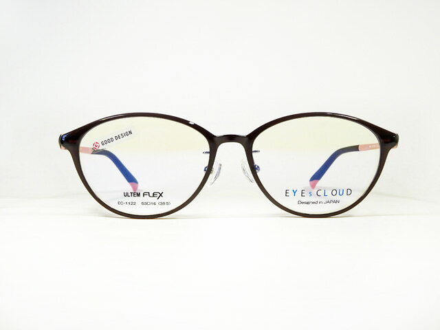 商品について 商品名 EYEsCLOUD アイクラウド　EC-1122 C-4　　特殊プラスチックフレーム サイズ レンズ幅 レンズ縦幅 鼻幅 テンプル長さ 枠の全幅 53mm 39.5mm 16mm 140mm 141mm その他 アイク...
