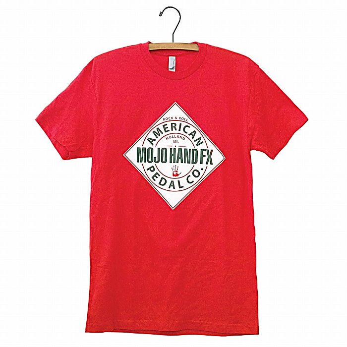 Mojo Hand FX(モジョハンドエフェクツ) / デザインTシャツ 赤の事ならフレンズにご相談ください。 Mojo Hand FX(モジョハンドエフェクツ) / デザインTシャツ 赤の特長！Mojo Hand FX ロゴ入りTシャツ ...