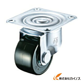 特長取付高さを限りなく低く抑えた重荷重用キャスターです。高い荷重をかけた状態でも軽い旋回を維持します。長期間の重荷重による車輪の変形を防げます。用途-仕様許容荷重(daN)：300許容荷重(kgf)：306車輪径D(mm)：65車輪幅(mm...