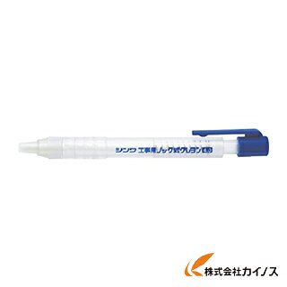 特長ノック式なので手が汚れません。ペン型なので文字が書きやすいです。用途鋼材、ガラス、プラスチックなどへの書き込み。仕様色：白替芯（mm）：4.0全長：135mm材質／仕上本体:プラスチック芯:クレヨンセット内容／付属品-注意筆記以外には使...