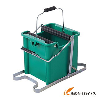 特長両足で支えるので、バケツがぐらつくことなくモップを引き上げられるので、今までより硬く絞れます。用途モップ絞りに。仕様幅(mm)：342奥行(mm)：485高さ(mm)：288色：緑材質／仕上本体:ポリプロピレン(再生樹脂)ローラー、ペダ...