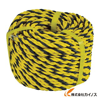 特長工事現場などにおいて、安全標識、または区画整理用として使用できる、廉価版の黒黄色の2色のトラロープです。用途立入禁止・危険区域の表示。仕様色：黄/黒線径(mm)：7.5長さ(m)：100包装形態：バンド掛巻材質／仕上ポリエチレン（PE）...