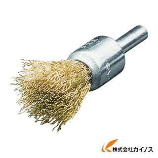 特長電動工具等に容易に取付が可能です。高品位の線材を使用しており、耐久性に優れ、長寿命です。用途奥まった場所や、角部分などの底面・コーナー研磨に。仕様外径(mm)：30線径(mm)：0.2毛材：真鍮波線軸径(mm)：6.0全長(mm)：68...