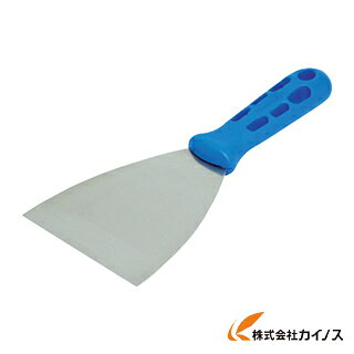 特長ステンレス製のためサビに強く、耐酸性のヘラです。人間工学に基づいた握りやすいグリップです。用途汚れ落としやパテ埋めなど。仕様全長(mm)：215刃幅(mm)：100刃厚(mm)：0.7刃長(mm)：110材質／仕上刃:ステンレスグリップ...