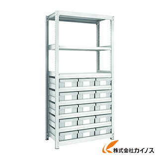 特長-用途-仕様間口(mm)：860奥行(mm)：450高さ(mm)：1800棚段数(段)：8タイプ：引き出し(大)15有効間口(mm)：816色：ネオグレー棚板調整ピッチ(mm)：25均等積載量：200kg/段最大積載量：1500kg/台...