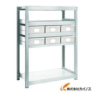 特長-用途-仕様間口(mm)：860奥行(mm)：450高さ(mm)：1200棚段数(段)：5タイプ：引き出し(大)6有効間口(mm)：816色：ネオグレー棚板調整ピッチ(mm)：25均等積載量：200kg/段最大積載量：1500kg/台材...