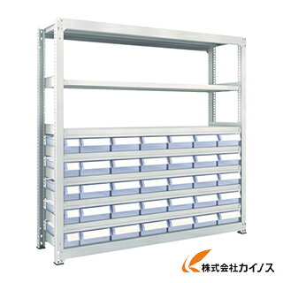特長-用途-仕様間口(mm)：1800奥行(mm)：471高さ(mm)：1800棚段数(段)：8タイプ：引き出し(小)5・(大)30有効間口(mm)：1740色：ネオグレー均等積載量：300kg/段最大積載量：2500kg/台材質／仕上-セ...