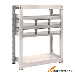 特長-用途-仕様間口(mm)：900奥行(mm)：471高さ(mm)：1200棚段数(段)：5タイプ：引き出し(大)6有効間口(mm)：840色：ネオグレー均等積載量：300kg/段最大積載量：2500kg/台材質／仕上-セット内容／付属品...