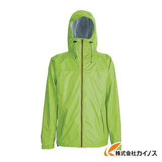 特長防水性の高いPVCラミネートを採用した動きやすいレインスーツです。上着の背面、左腕には安全性を高めるリフレクタープリント付です。フードを使用しない時は、丸めて収納が可能です。用途雨天時の野外作業。仕様色：ライムサイズ：3L身長(cm)：...