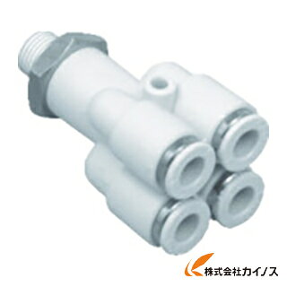 特長難燃性樹脂（UL-94規格V-0相当）標準+黄銅部ニッケルメッキ+ネジ部シール材標準塗布用途2重Y形チューブ+オネジ仕様適合チューブ外径D(mm):6接続口径:M5質量(g):36使用圧力範囲：－100kPa～1.0MPa流体温度:-1...