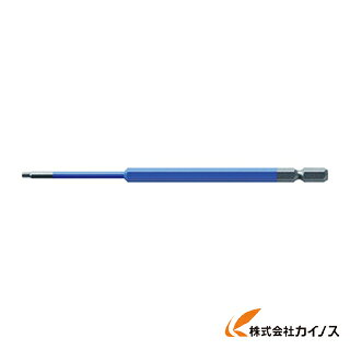 特長サイズを色で識別できます。電動ドライバー装着時に塗装部分が邪魔にならない両端部非塗装です。用途六角穴付きネジ、六角穴付きボルト回しに仕様刃先:対辺2.5全長(mm):150質量(g):29シャンク径：6.35mm材質／仕上クロムモリブデ...