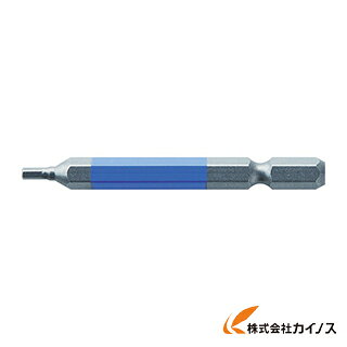 特長サイズを色で識別できます。電動ドライバー装着時に塗装部分が邪魔にならない両端部非塗装です。用途六角穴付きネジ、六角穴付きボルト回しに仕様刃先:対辺2.5全長(mm):65質量(g):15シャンク径：6.35mm材質／仕上クロムモリブデン...