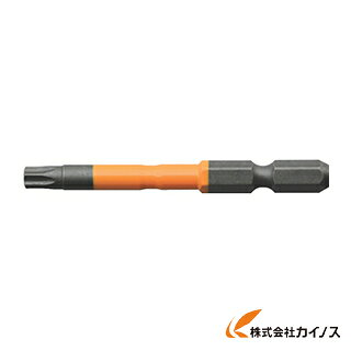 特長いじり止め穴なしのヘクスローブドライバービットです。サイズを色で識別できます。電動ドライバー装着時に塗装部分が邪魔にならない両端部非塗装です。用途-仕様刃先:T27全長(mm):65質量(g):13シャンク径：6.35mm材質／仕上クロ...