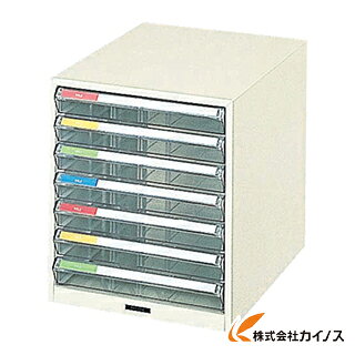 特長カラー分類でスピーディーな検索ができます。8通りに使える見出しカード付です。小さなパーツの保管・整理に便利です。見出し面は見やすい45°の傾斜付です。用途-仕様間口(mm):292奥行(mm):411高さ(mm):340引出し:B4浅型...
