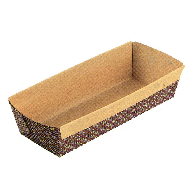 【材質】　片ダン耐油加工【サイズ】175X65X45Hmm【入数】3枚入おしゃれな紙の焼き型♪