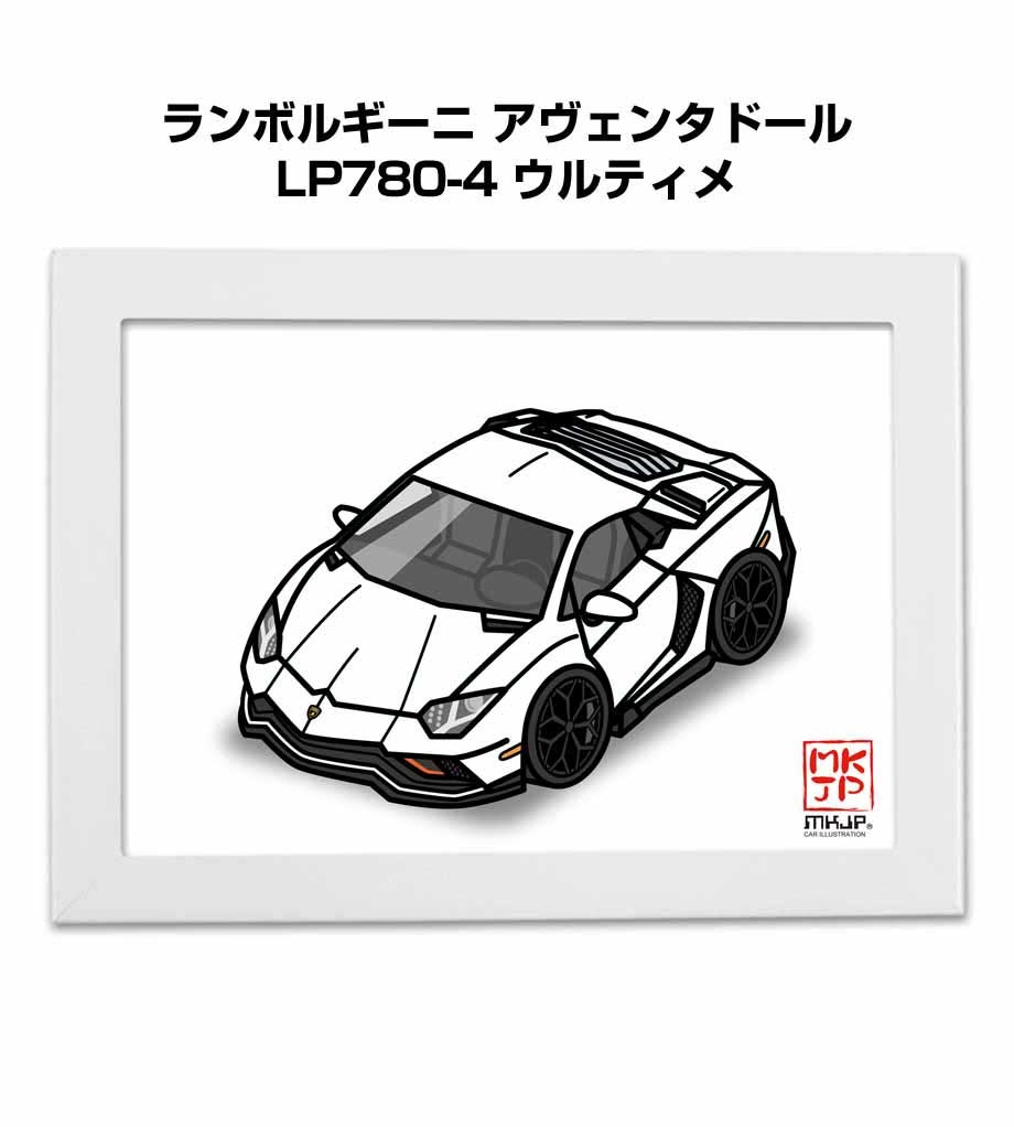 サイズ イラスト寸法：210mm×148mm フレーム寸法：242mm×180mm 材質 イラスト：半光沢紙 フレーム：木製（木端材）20mm幅 透明板：PETシート（0.4mm厚） 裏板・スタンド：MDF 付属品 吊りヒモ 特徴好きな車カ...