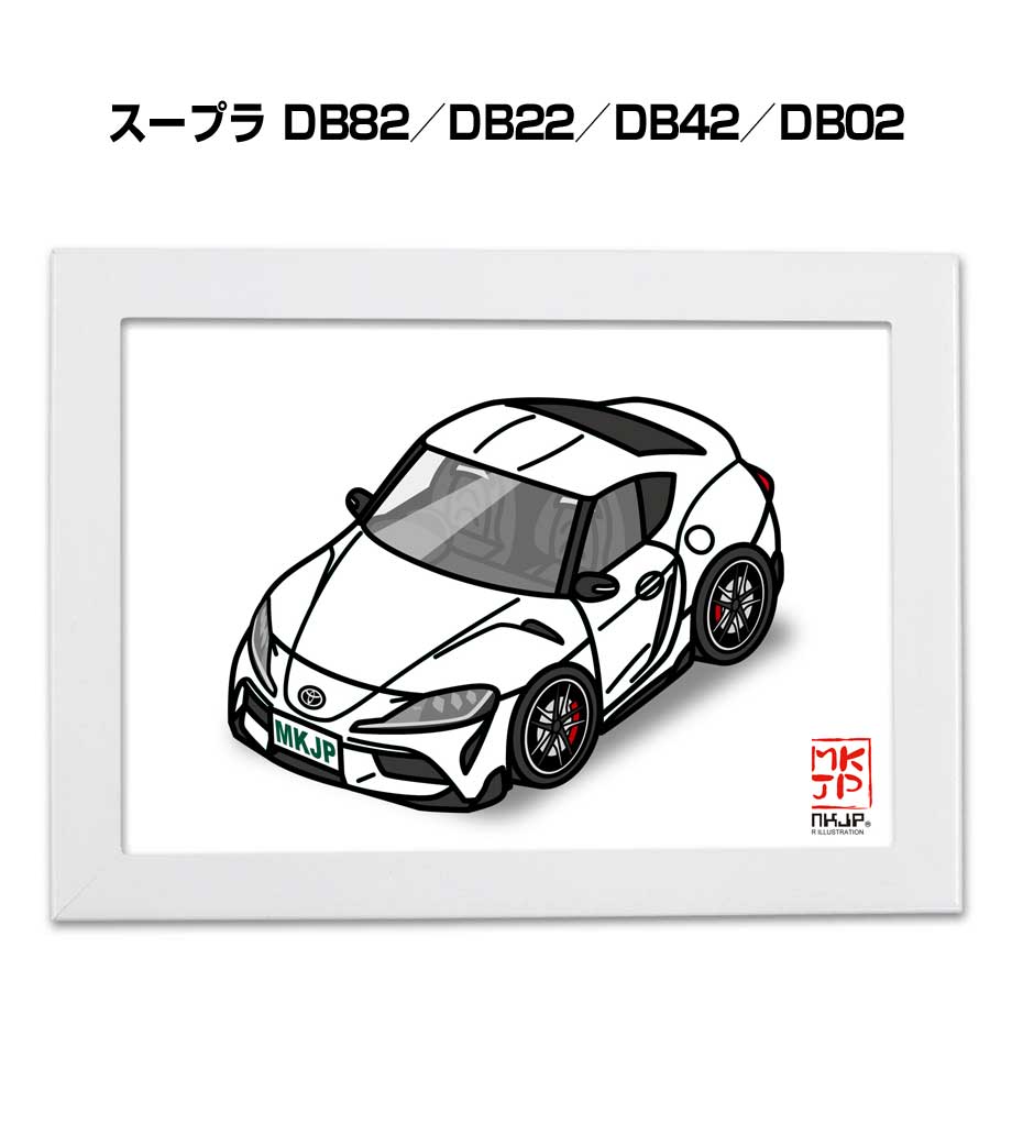 サイズ イラスト寸法：210mm×148mm フレーム寸法：242mm×180mm 材質 イラスト：半光沢紙 フレーム：木製（木端材）20mm幅 透明板：PETシート（0.4mm厚） 裏板・スタンド：MDF 付属品 吊りヒモ 特徴好きな車カ...