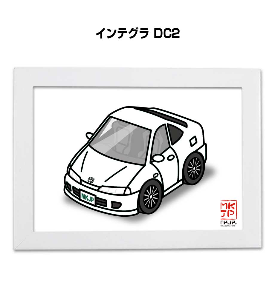 サイズ イラスト寸法：210mm×148mm フレーム寸法：242mm×180mm 材質 イラスト：半光沢紙 フレーム：木製（木端材）20mm幅 透明板：PETシート（0.4mm厚） 裏板・スタンド：MDF 付属品 吊りヒモ 特徴好きな車カ...