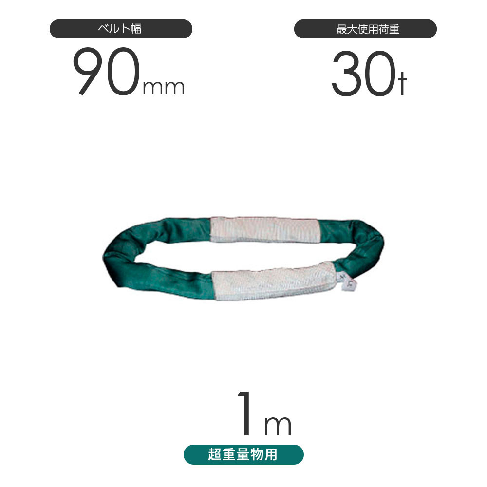 日本製の超重量物用ソフトスリング 豊彰繊維工業のトップスリング エンドレス形（TTN型）使用荷重:30t×1mです。 国内有名ブランド原糸を使用し、特許製法で仕上げた非常に柔らかく、吊り荷にフィットし荷を傷つけないソフトスリングです。 安全...