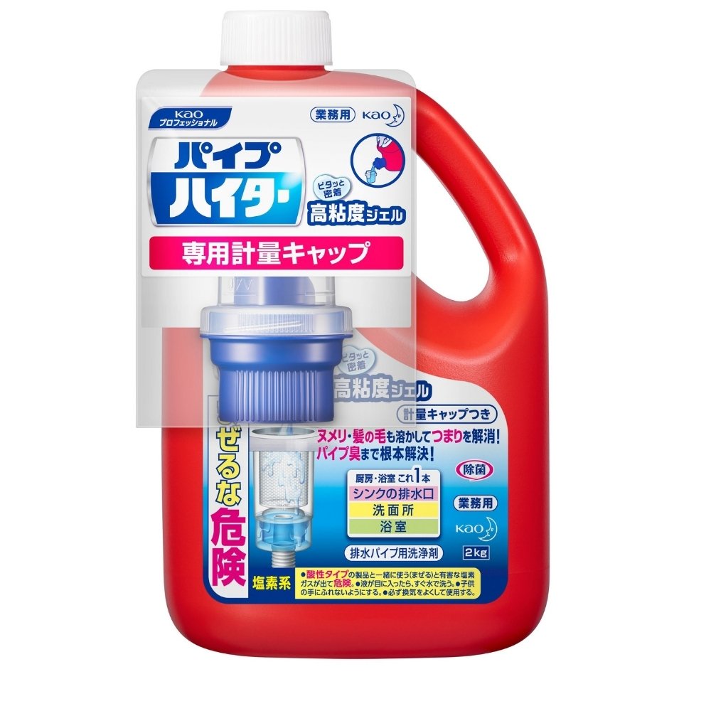 ご注意 ●この商品は、取り寄せ後の発送となります。通常5営業日以内に発送いたします。 ●この商品は、代引き不可・返品不可となりますので、ご了承ください。 特徴 Kaoプロシリーズ　業務用　塩素系洗浄剤 ●「高粘性のジェル」がパイプに密着し、...