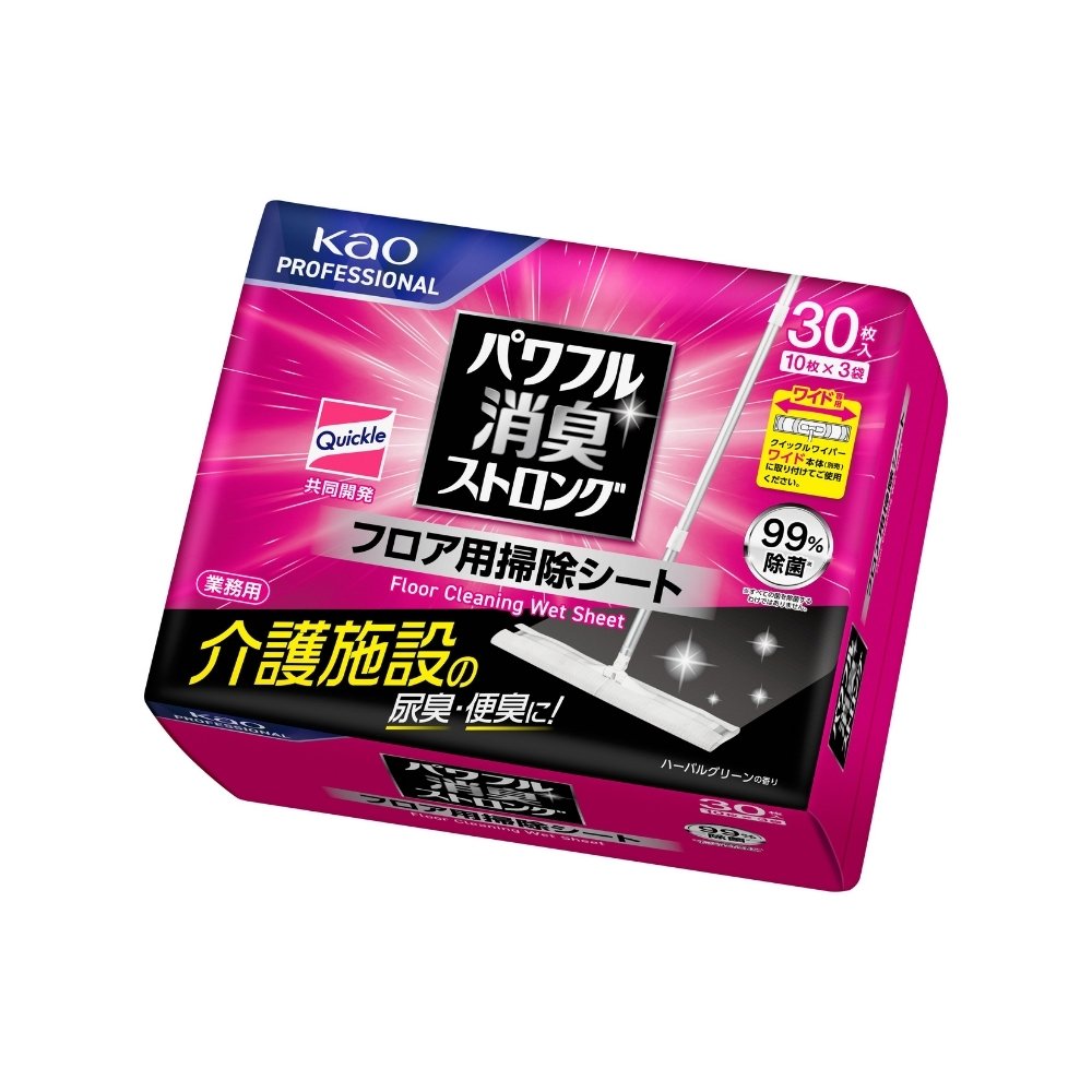 ご注意 ●この商品は、取り寄せ後の発送となります。通常5営業日以内に発送いたします。 ●この商品は、代引き不可・返品不可となりますので、ご了承ください。 特徴 Kaoプロシリーズ　業務用　パワフル消臭ストロングシリーズ ●クイックルワイパー...