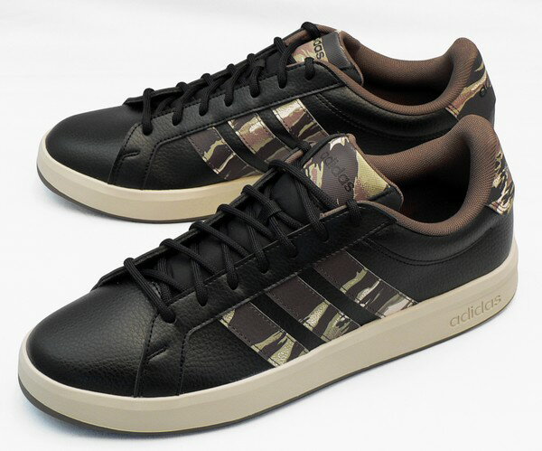 ☆☆　商品説明　☆☆ ◇商品名：アディダス：グランドコート ベース 3.0M ◇品　番：KK4417 (GRANDCOURT BASE 3.0M) ◇カラー：コアブラック×アルミナ×アースストレータ ◇サイズ：30cm（US12） ◇ワイズ...